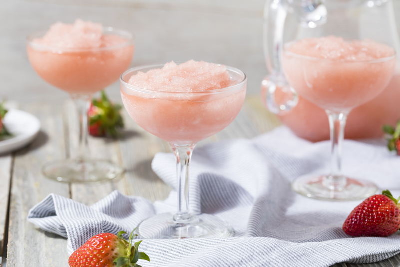 Frozé, cocktail givré au vin rosé